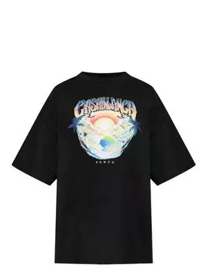 Casablanca Graphic-print T-shirt - Black