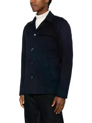 Herno Chest Flap-pocket Button-up Jacket - Blue