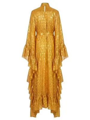 TALLER MARMO Eccentrica Ruffled Maxi Dress - Yellow
