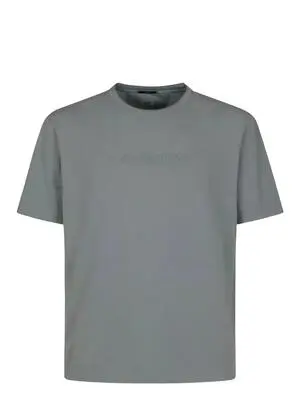 C.P. COMPANY Logo-embroidered T-shirt - Blue