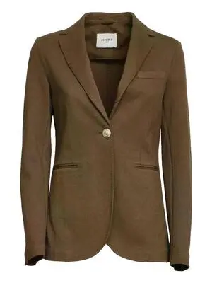 CIRCOLO 1901 Dark Single-breasted Blazer - Brown