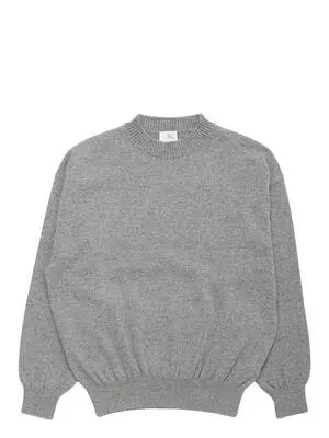 HERILL Ribbed Trim Cashmere Sweater - Grey