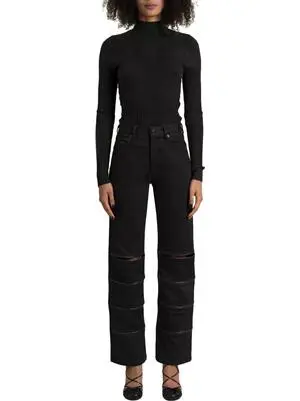 CONTESSA MILLS Arcana Cut-out Jeans - Black