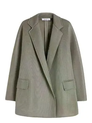Max Mara Belted Mesh Coat - Grey