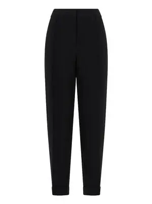 Moschino High-waisted Tailored Trousers - Black