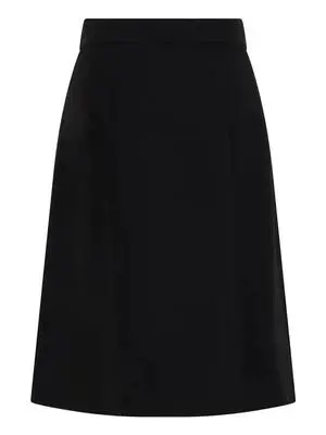Moschino Flared High-waisted Mini Skirt - Black
