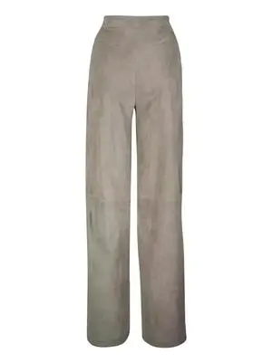 Jitrois Suede Panel Trousers - Neutrals