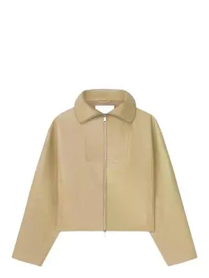 Nanushka Alonza Boxy-fit Funnel-neck Jacket - Neutrals