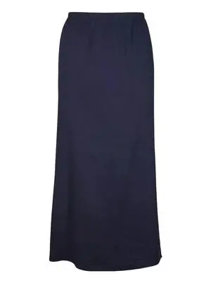 PETER COHEN Side-slit Midi Skirt - Blue