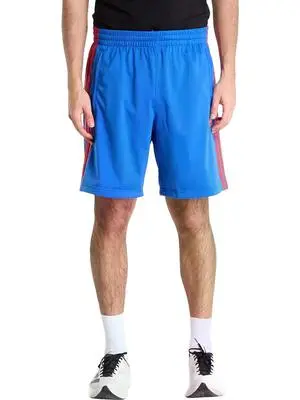 Adidas Firebird Stripe-detail Shorts - Blue