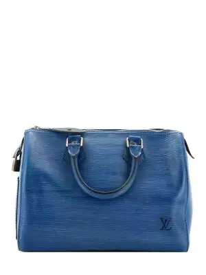 LOUIS VUITTON Speedy Handbag Epi Leather 25 Satchel - Blue