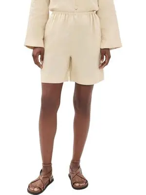 Posse Lucia Linen Shorts - Biscotti