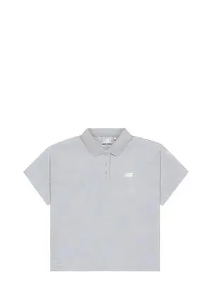 NEW BALANCE Short Sleeve Polo Shirt - Grey