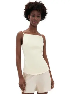 Lioness Camille Backless Satin Top - Ivory