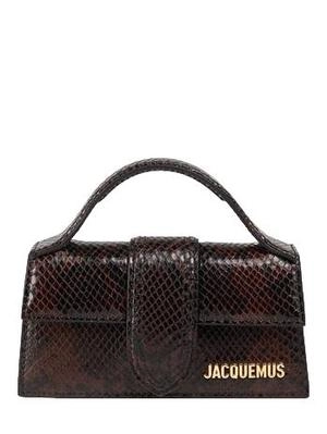 Jacquemus Dark Calfskin Textured Leather Minaudière Bag - Brown