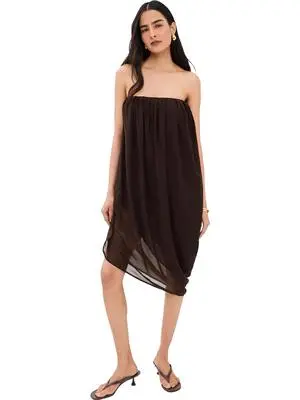 4TH & RECKLESS Off Shoulder Embellished Mini Dress - Brown