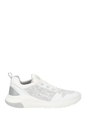 EA7 Polyester Knit Low-top Sneakers - Grey