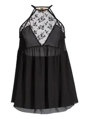 ANIYE BY Halter Neck Camisole With Lace Detailing - Black