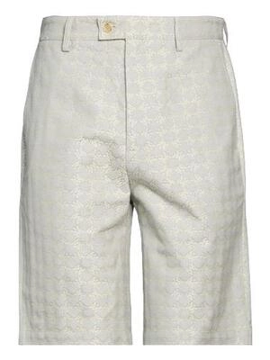 Amiri Jacquard Logo Print High Waisted Shorts - Blue