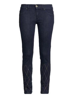 Versace Embellished Skinny Jeans - Blue