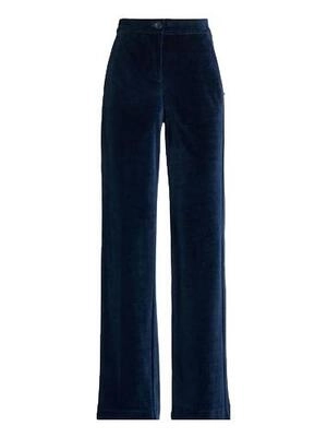 OTTOD'AME Cotton-polyester Chenille Pants - Blue