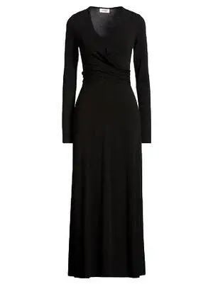 OTTOD'AME OTTOD'AME Maxi Dress With V-Neck And Long Sleeves