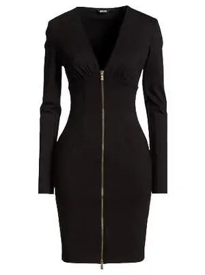 Just Cavalli Long Sleeve Bodycon Mini Dress - Black