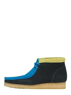 Clarks Wallabee Boots 'ink Combi - Navy
