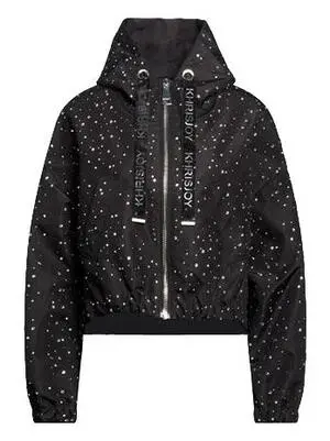 Khrisjoy Embellished Hooded Zip-up Jacket - Black