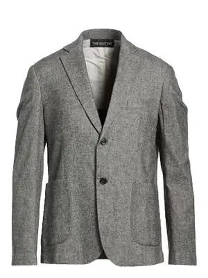 THE EDITOR Blazer Size Cotton, Viscose, Polyester, Elastane - Grey