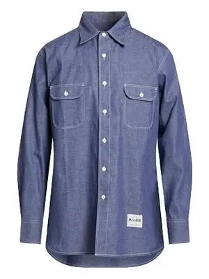 MOORER Denim Shirt Size Cotton - Blue