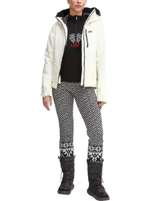 NEWLAND Embroidered Zip-up Sweater - Black