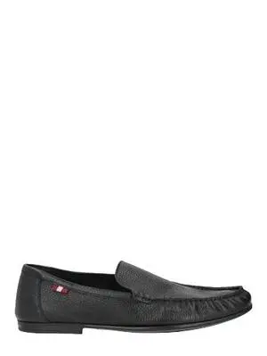 Bally Loafers In Pebbled Leather - Black