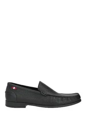 Bally Pebbled-leather Loafers - Black