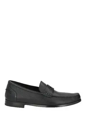 Bally Pebbled-leather Penny Loafers - Black