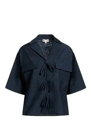 Paul & Joe Cotton And Polyamide Safari Shirt - Blue