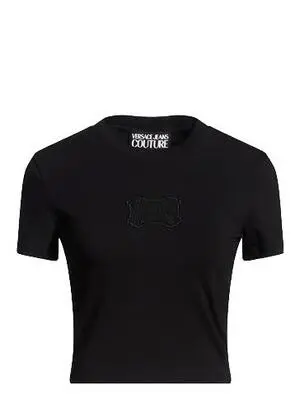 Versace Cotton Elastane T-shirt - Black