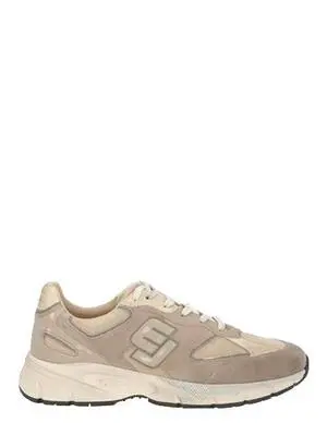 ENTERPRISE JAPAN Suede And Mesh Low-top Sneakers - Grey