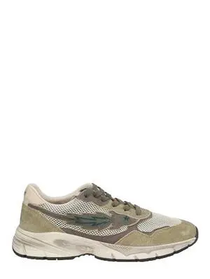 ENTERPRISE JAPAN Cow Leather And Calfskin Sneakers - Beige