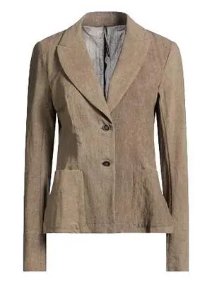 Masnada Single-breasted Blazer With Metallic Trim - Grey
