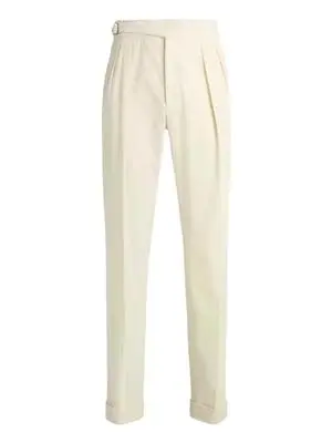 Ralph Lauren Purple Label Double-pleated Corduroy Trousers - Neutrals