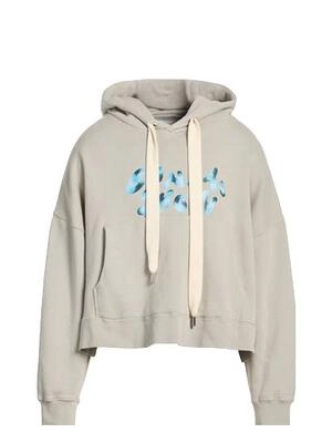 BONSAI Light Cotton Sweatshirt With Print - Light Grey
