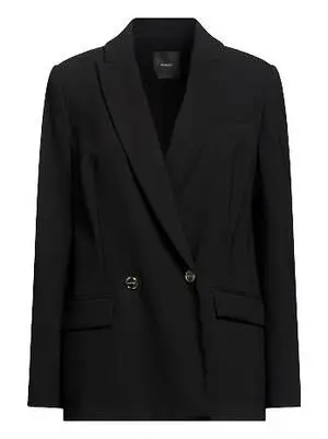 Pinko Double-breasted Polyester Blazer - Black