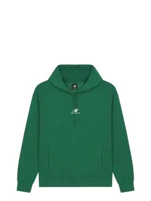 NEW BALANCE Hoops Fleece Hoodie - Green/white