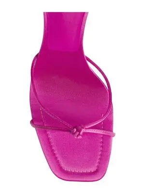 REFORMATION Cooper Heeled Sandal With Square Toe And Knot Detail - Pink