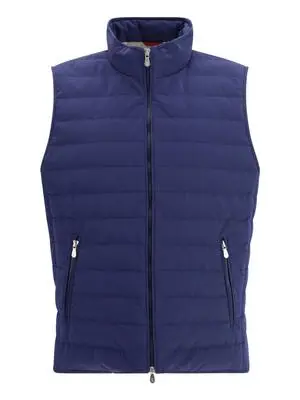 Brunello Cucinelli Quilted Vest Jacket - Blue