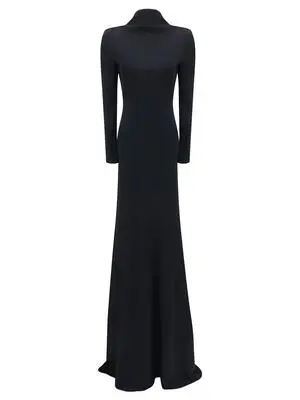 TOM FORD Long Sleeve Evening Gown - Black