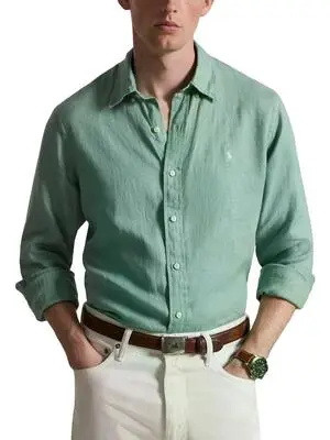 Polo Ralph Lauren Logo-embroidered Button-down Shirt - Green
