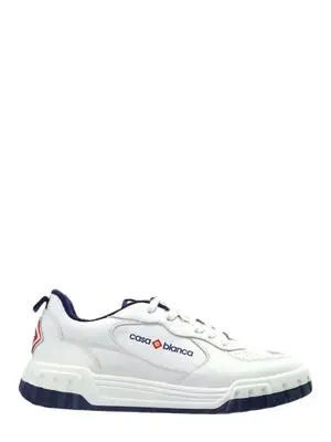 Casablanca Logo-patch Leather Sneakers - White