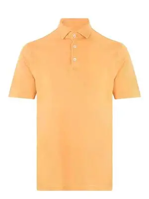 Fedeli Short-sleeve Polo Shirt - Orange